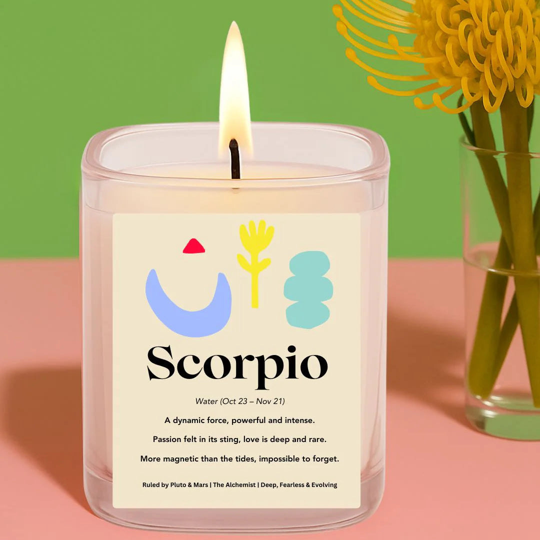DAMSELFLY LUXE ZODIAC CANDLE: SCORPIO – Common Circus