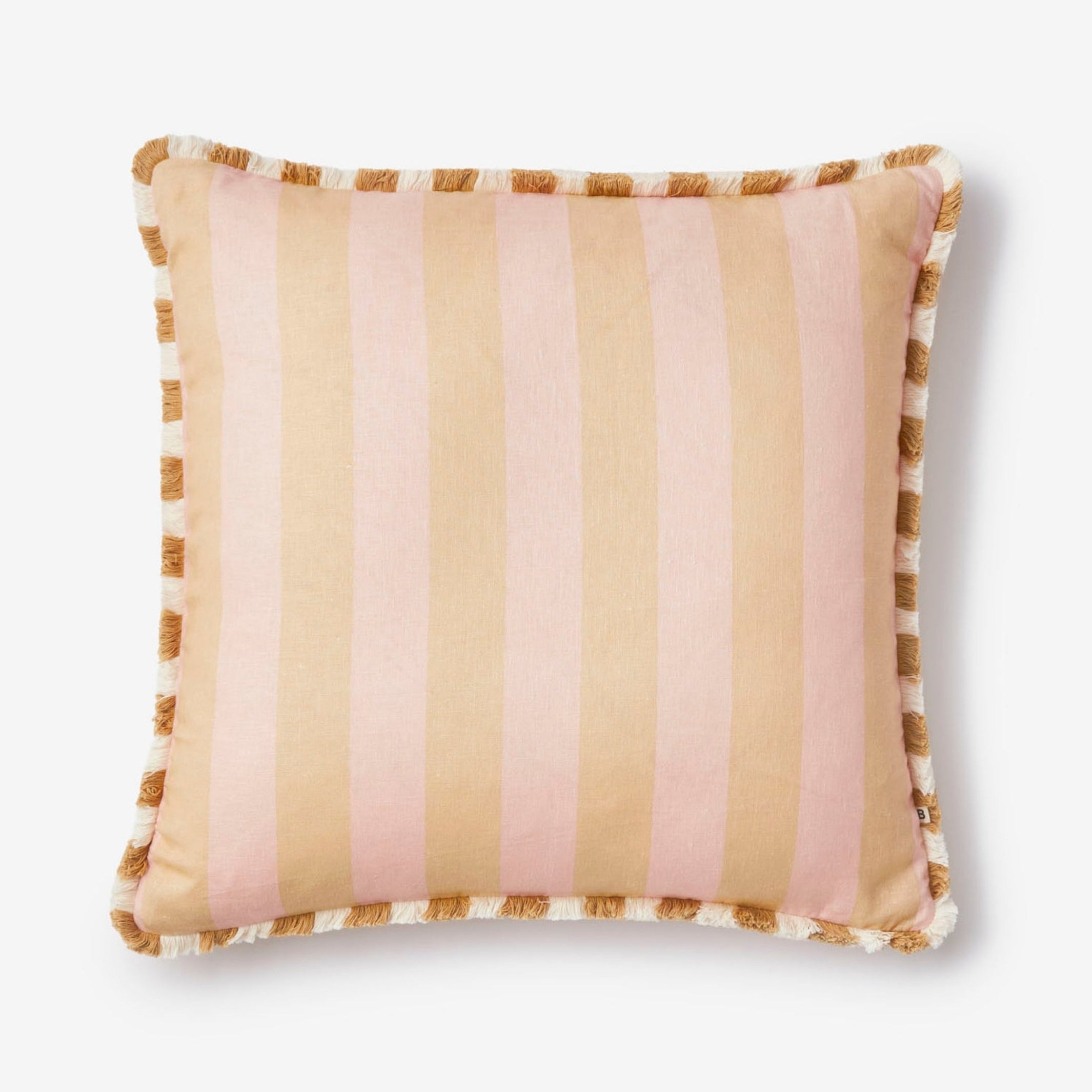 BONNIE AND NEIL BOLD STRIPE CUSHION: BUFF/60CM – Common Circus