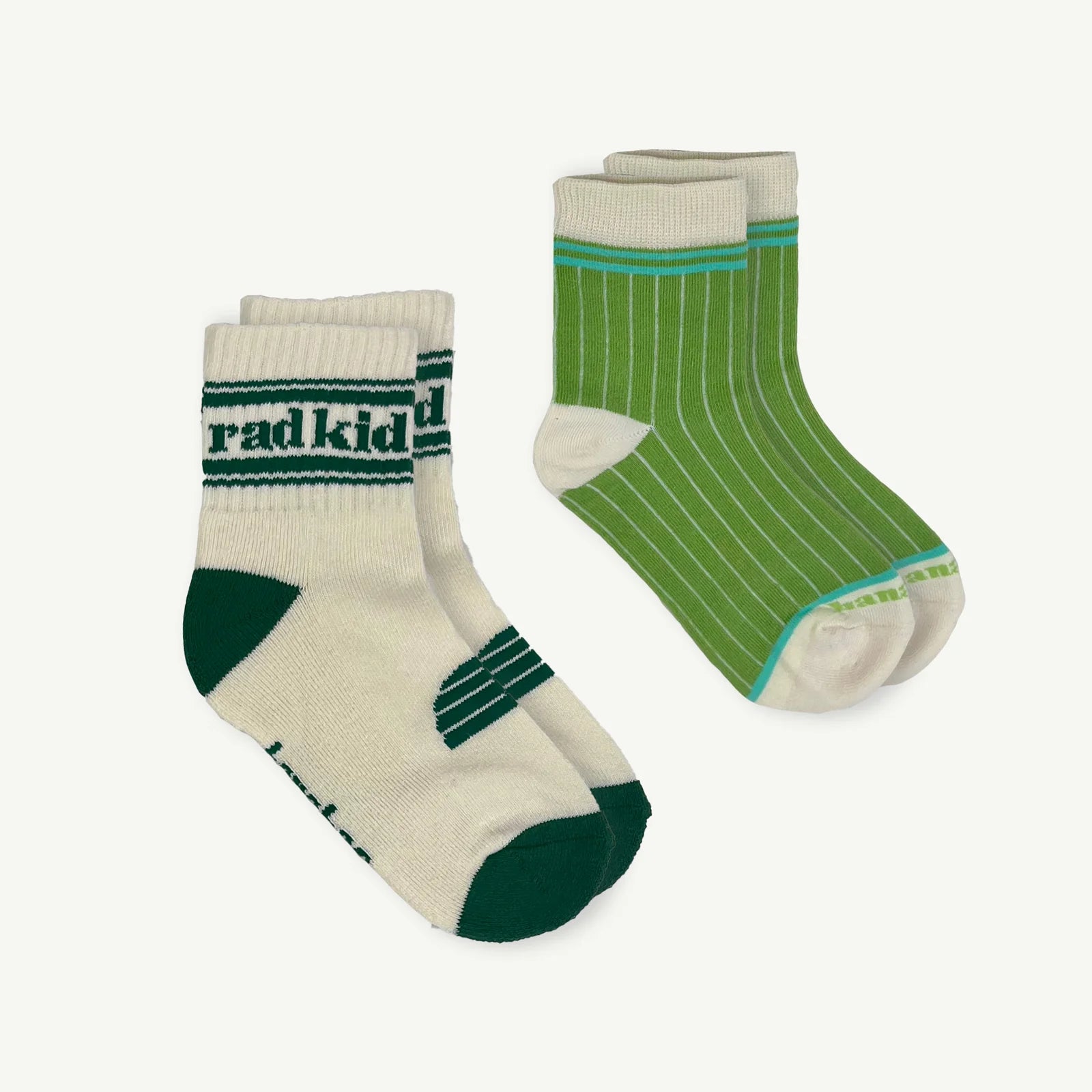 BANABAE RAD KID PINE CREW AND STRIPE SOCK PACK – Common Circus