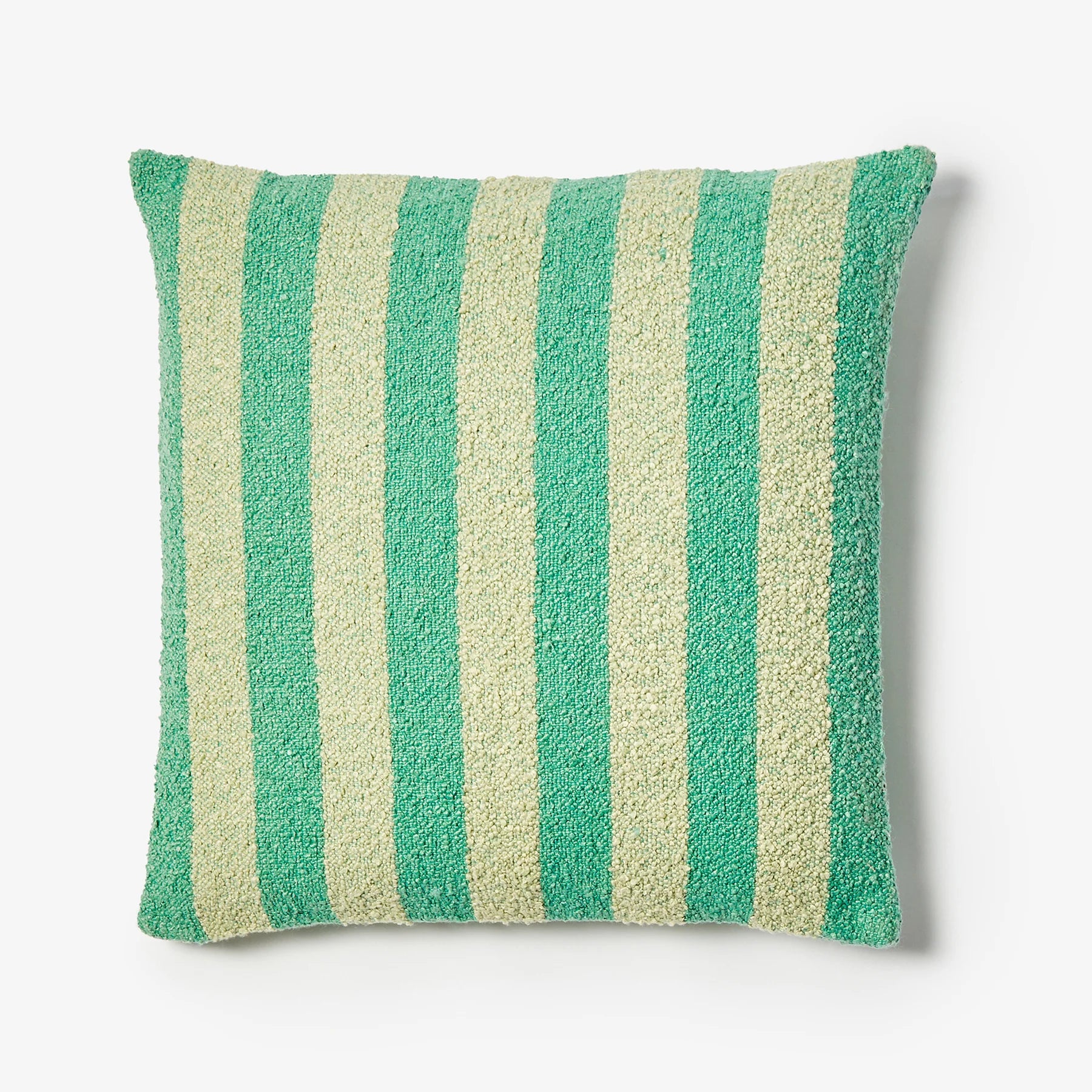 BONNIE AND NEIL STRIPE BOUCLE CUSHION: MINT/ 60CM – Common Circus