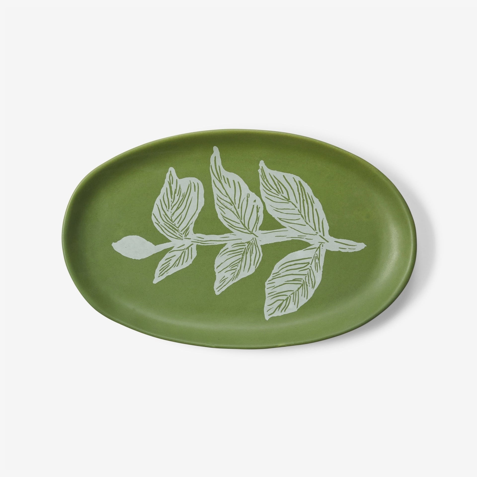 BONNIE AND NEIL VINES GREEN OVAL PLATE – Common Circus