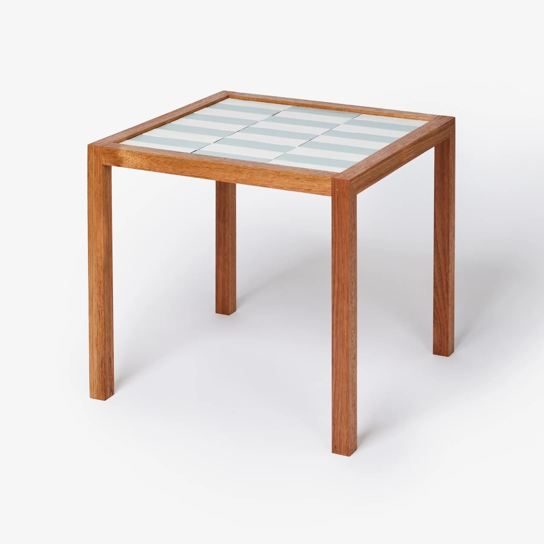 BONNIE AND NEIL TILED SIDE TABLE: WHITE BLUE – Common Circus