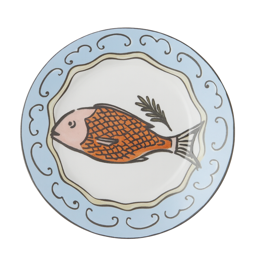 DELI CERAMIC PLATE: BLUE – Common Circus